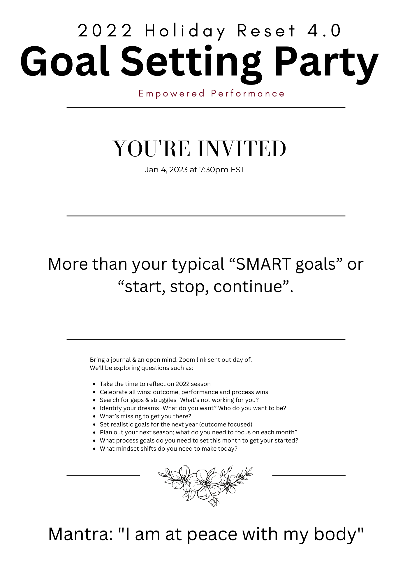 Time to Rest & Recharge – Empowered Performance